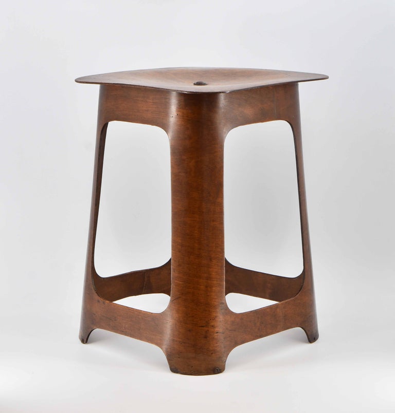 Isokon Plywood Stool Venesta Iconic 1930s Modernism For Sale at 1stDibs