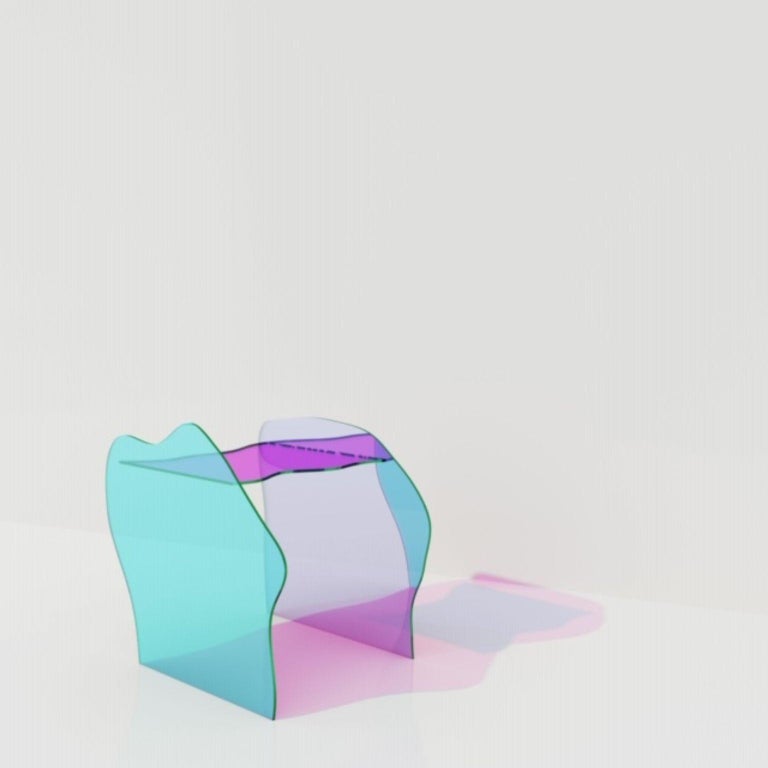 Isola Glass Bench by Brajak Vitberg For Sale at 1stDibs