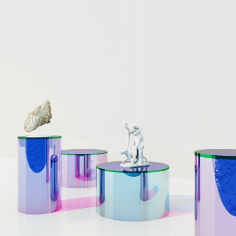 Isola Glass Bench by Brajak Vitberg For Sale at 1stDibs