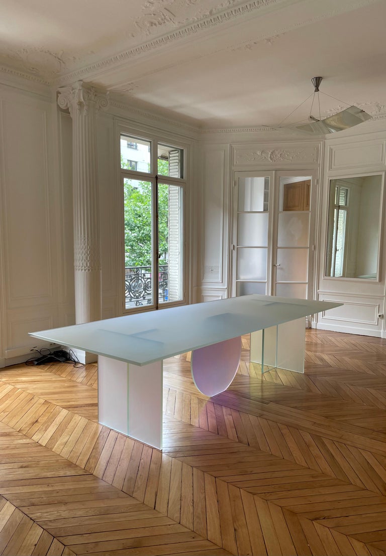 Isola Satin Dining Table by Brajak Vitberg For Sale at 1stDibs