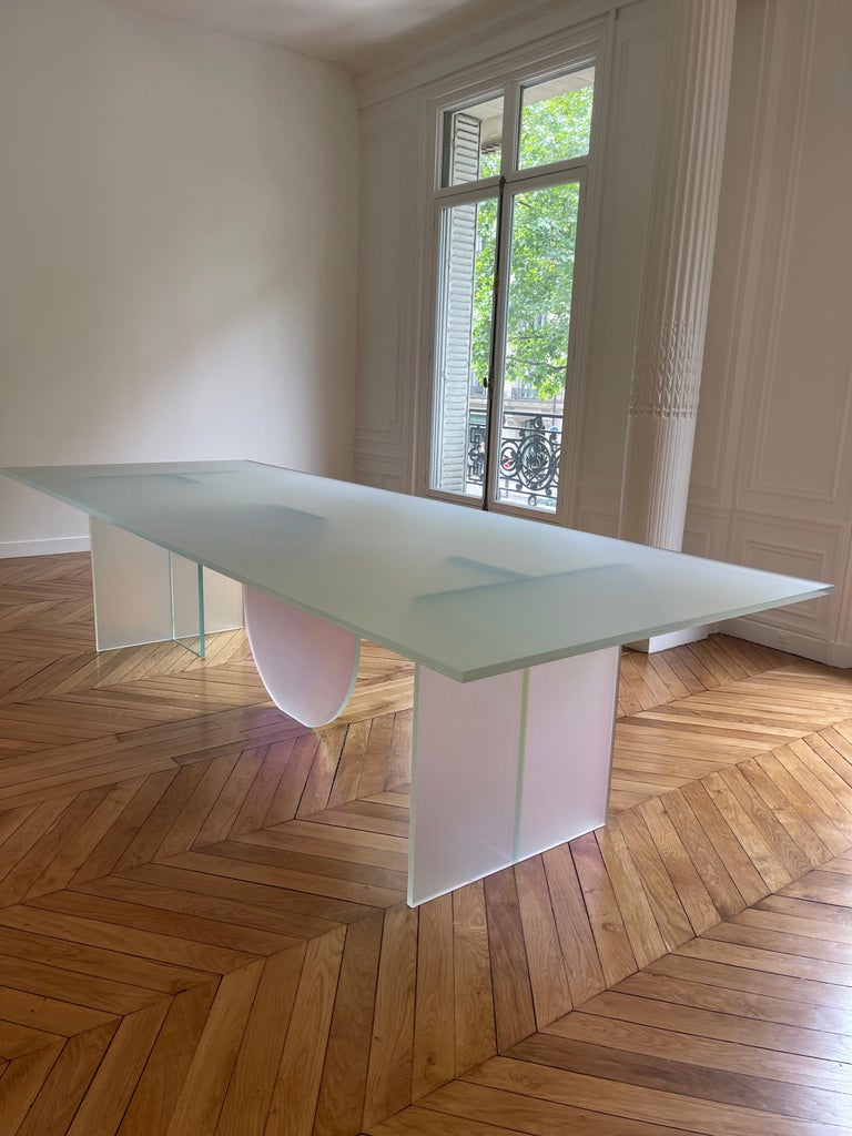 Isola Satin Dining Table by Brajak Vitberg For Sale at 1stDibs