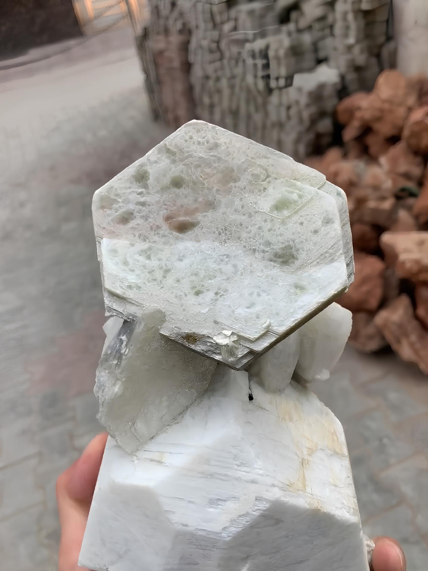 Isolated Muscovite Mica Crystals On Big Microcline Specimen From ...