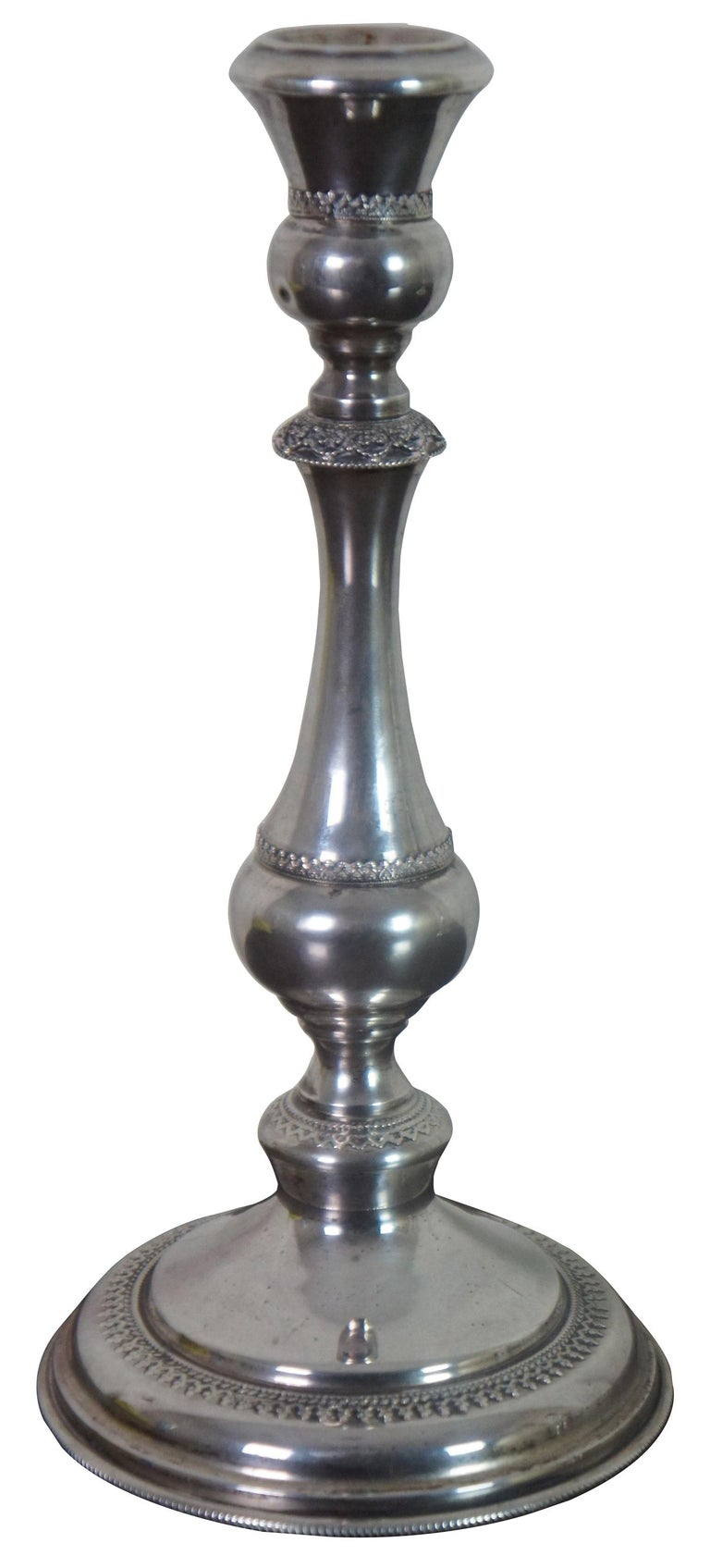Israeli Ben Zion Sterling Silver Shabbat Candlesticks Candle Holders ...