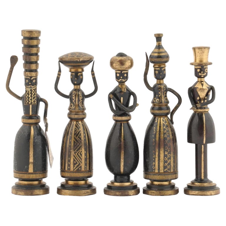 Israeli Biblical Brass Figurines by Hans Teppich For Sale at 1stDibs