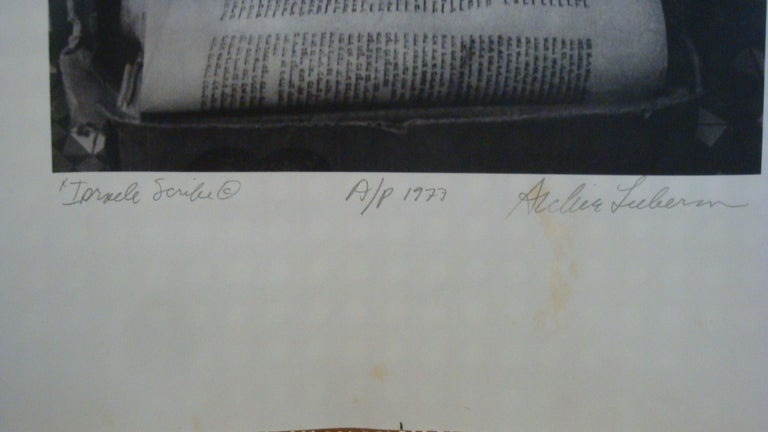 Israeli Scribe Photograph by Archie Lieberman at 1stDibs