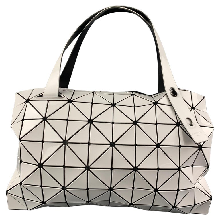 ISSEY MIYAKE BAO BAO White Black Geometric Acetate Tote Bag For Sale at ...