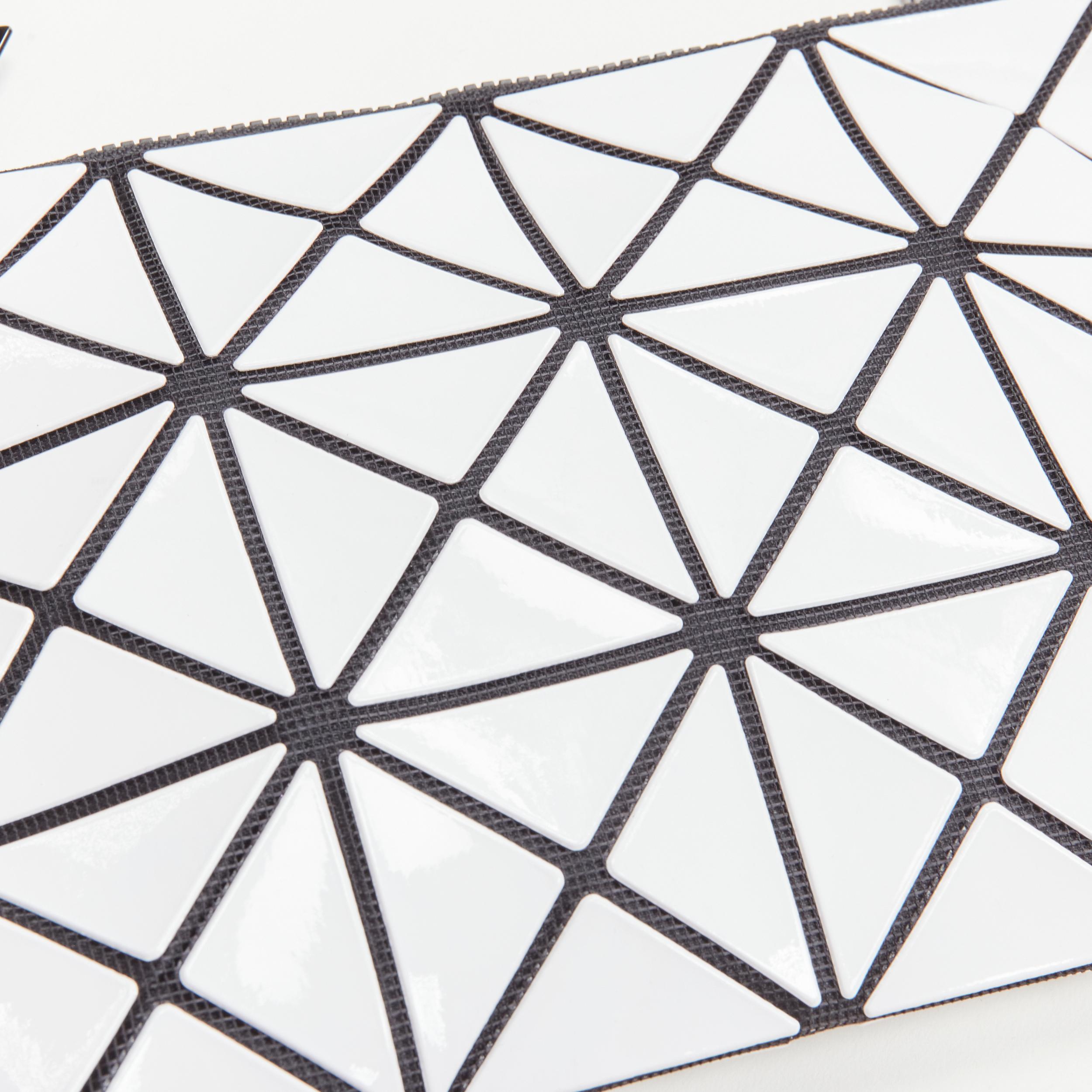 ISSEY MIYAKE BAOBAO Prism white PVC mesh geometric crossbody bag at 1stDibs