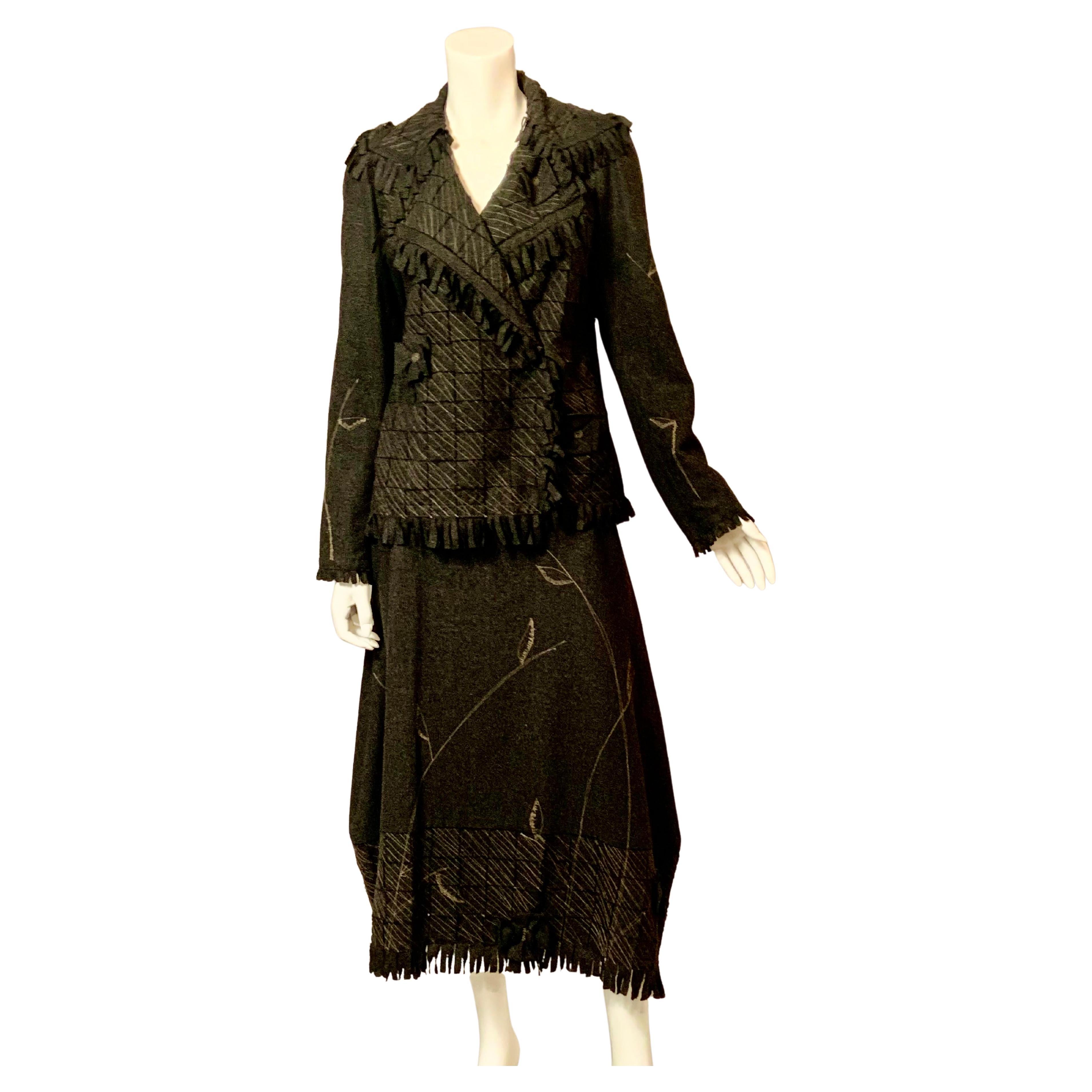 Issey Miyake Felted Wool Jacket at 1stDibs