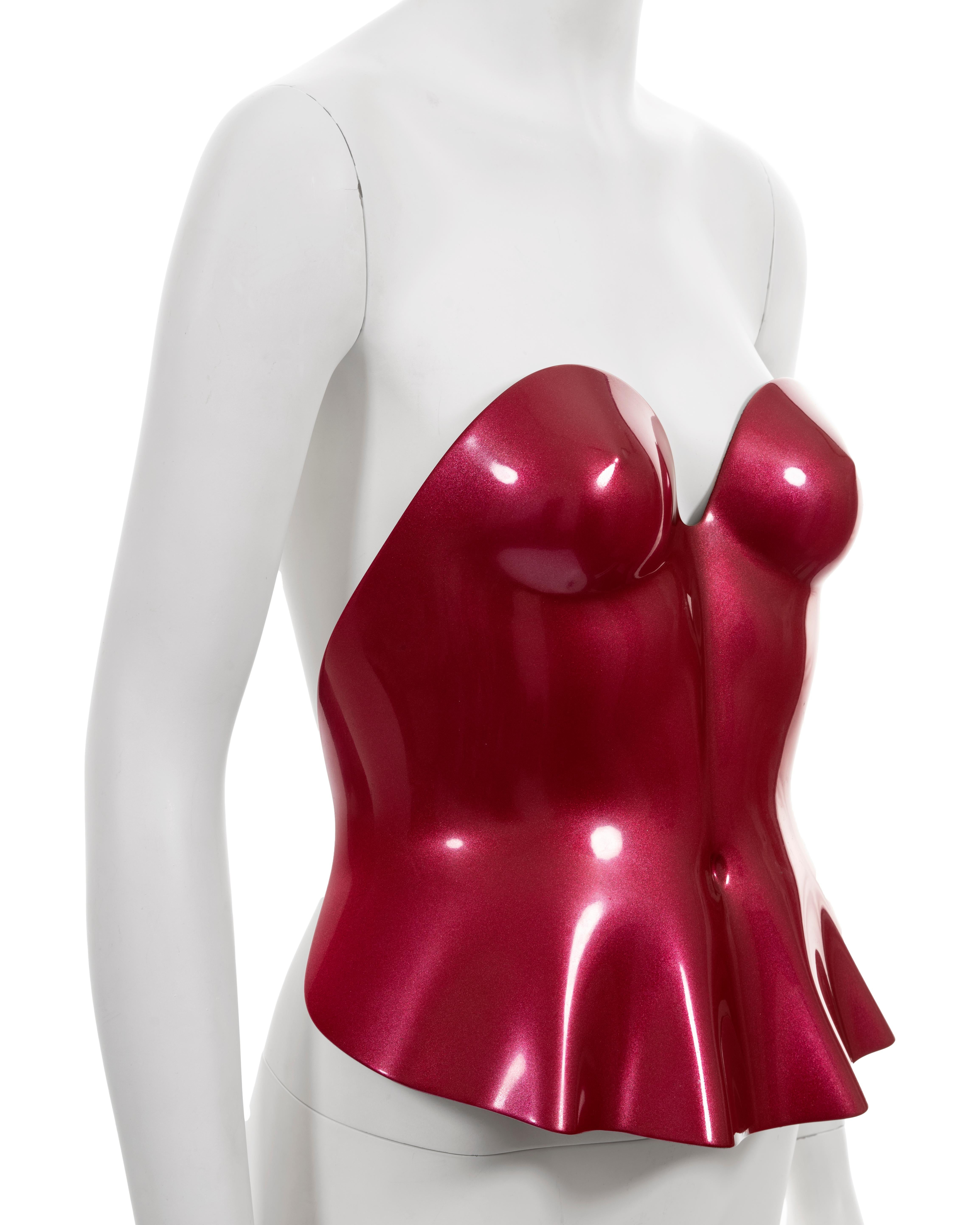 Issey Miyake moulded acrylic bustier, fw 1980 For Sale at 1stDibs