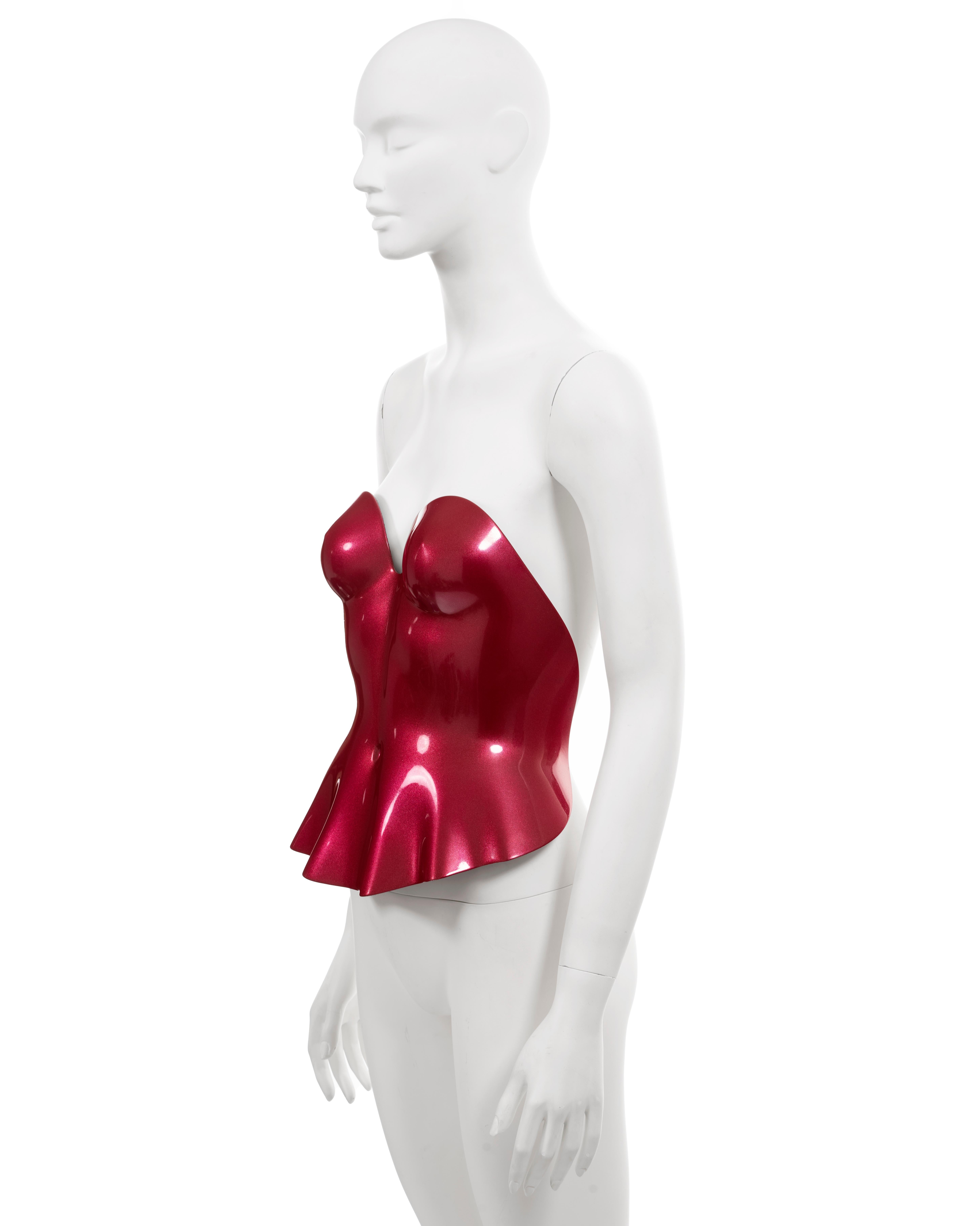 Issey Miyake moulded acrylic bustier, fw 1980 For Sale at 1stDibs
