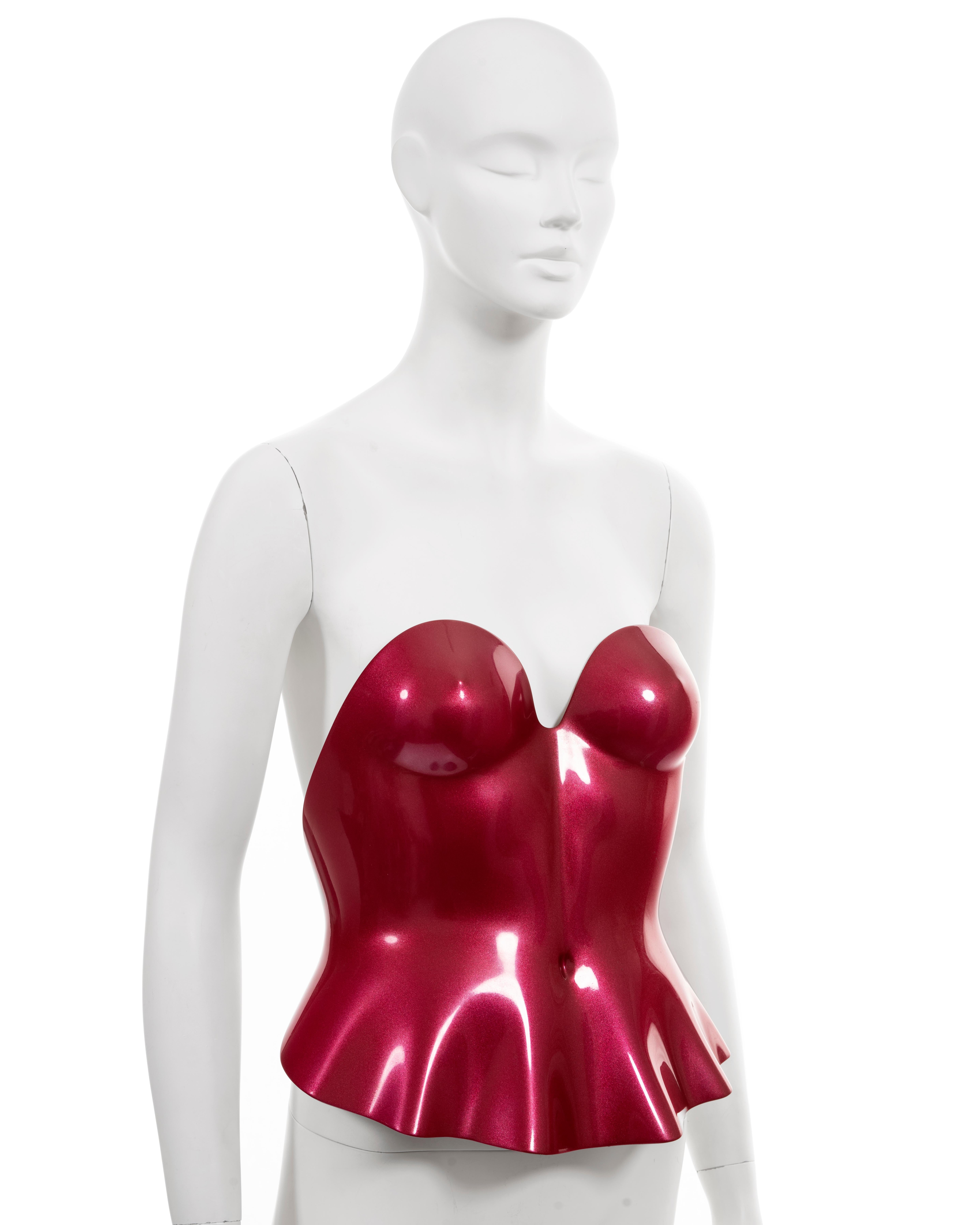Issey Miyake moulded acrylic bustier, fw 1980 For Sale at 1stDibs