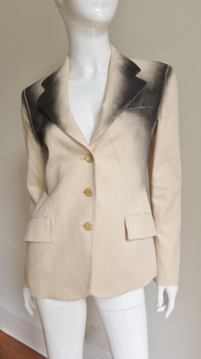 Issey Miyake Ombre Spray Paint Jacket For Sale at 1stDibs
