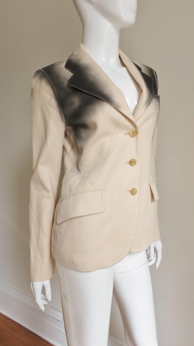 Issey Miyake Ombre Spray Paint Jacket For Sale at 1stDibs