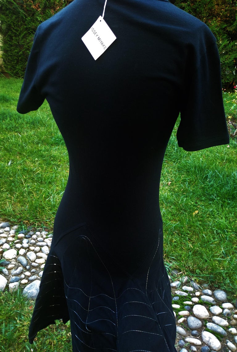 Issey Miyake Vintage Black Spider Net Goh Gothic Runway Catwalk Crystal ...