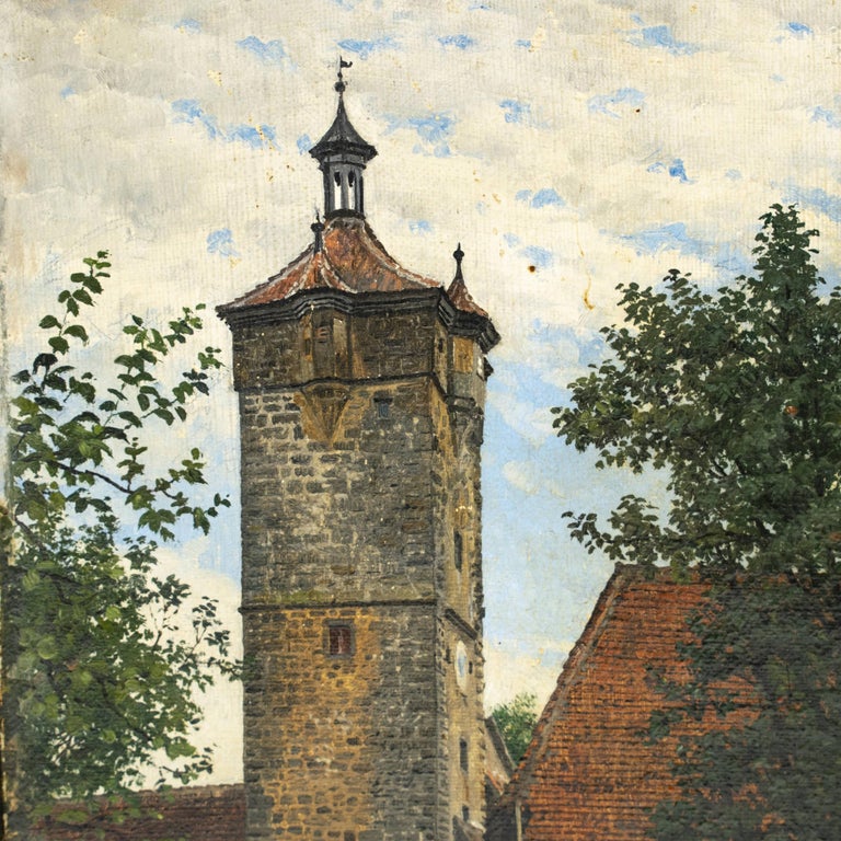 I.T. Hansen, "Rothenburg Ob Der Tauber", Signed For Sale at 1stDibs