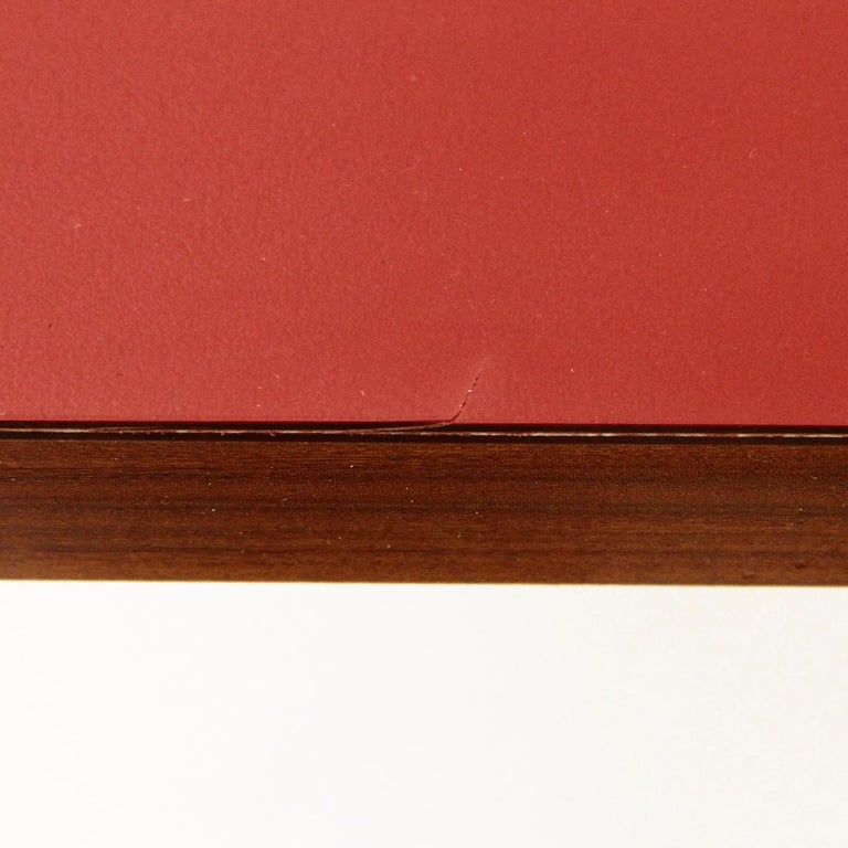 Italia Red Formica Top Dining Table Table, 1950s For Sale at 1stDibs