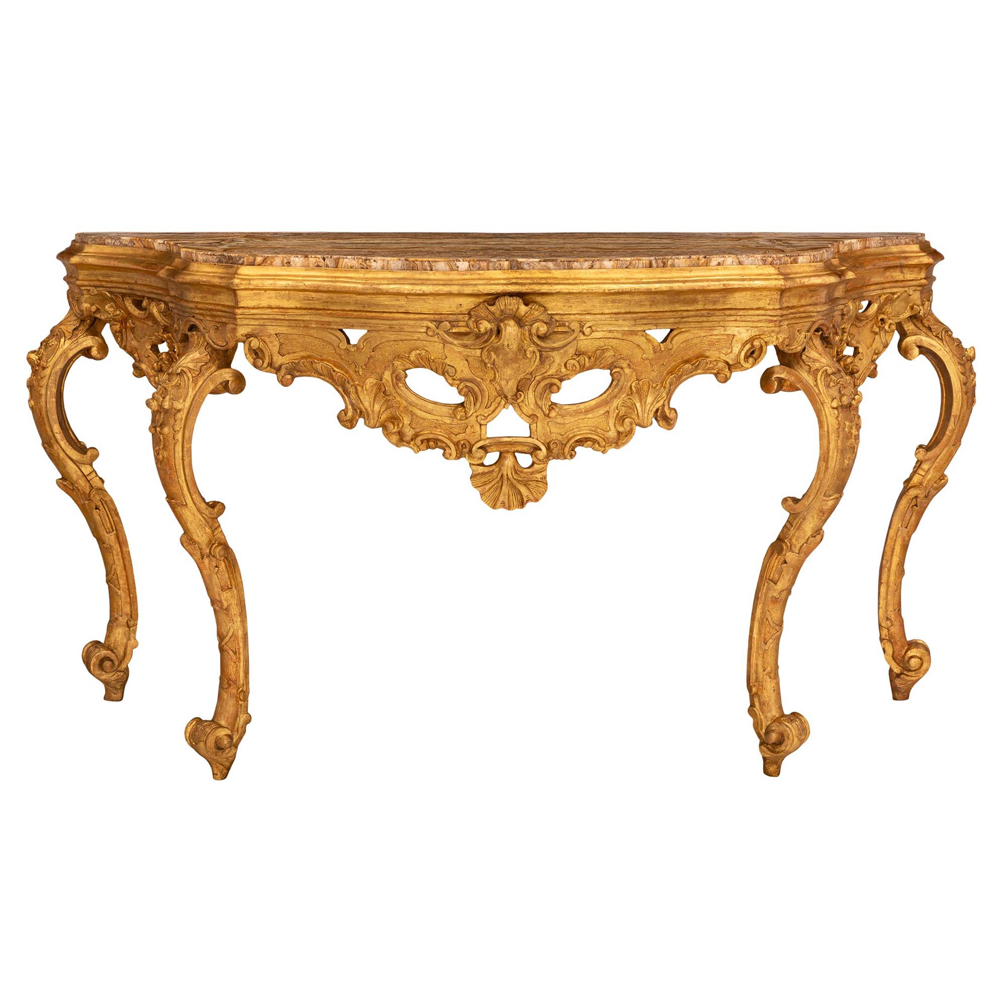 18th Century Gilt Venetian Console For Sale at 1stDibs