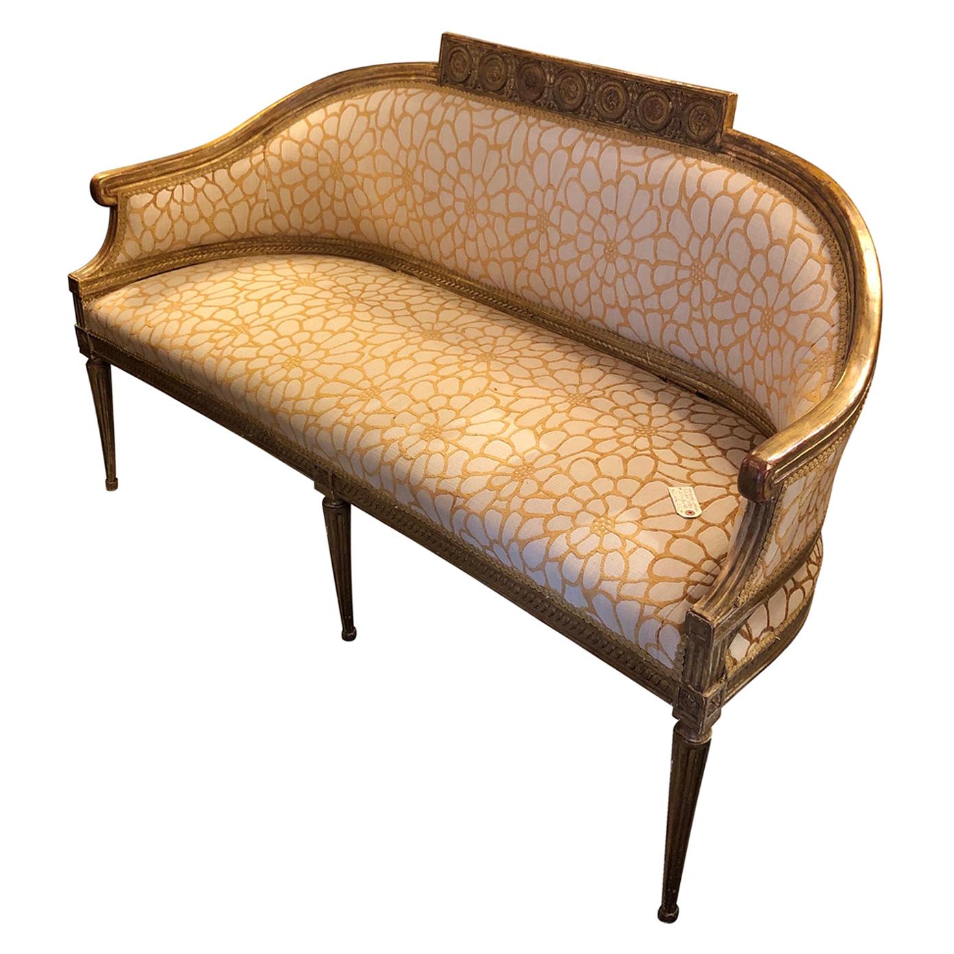 Early 18th Century Italian or Flemish Walnut High Back Wing Settee or ...