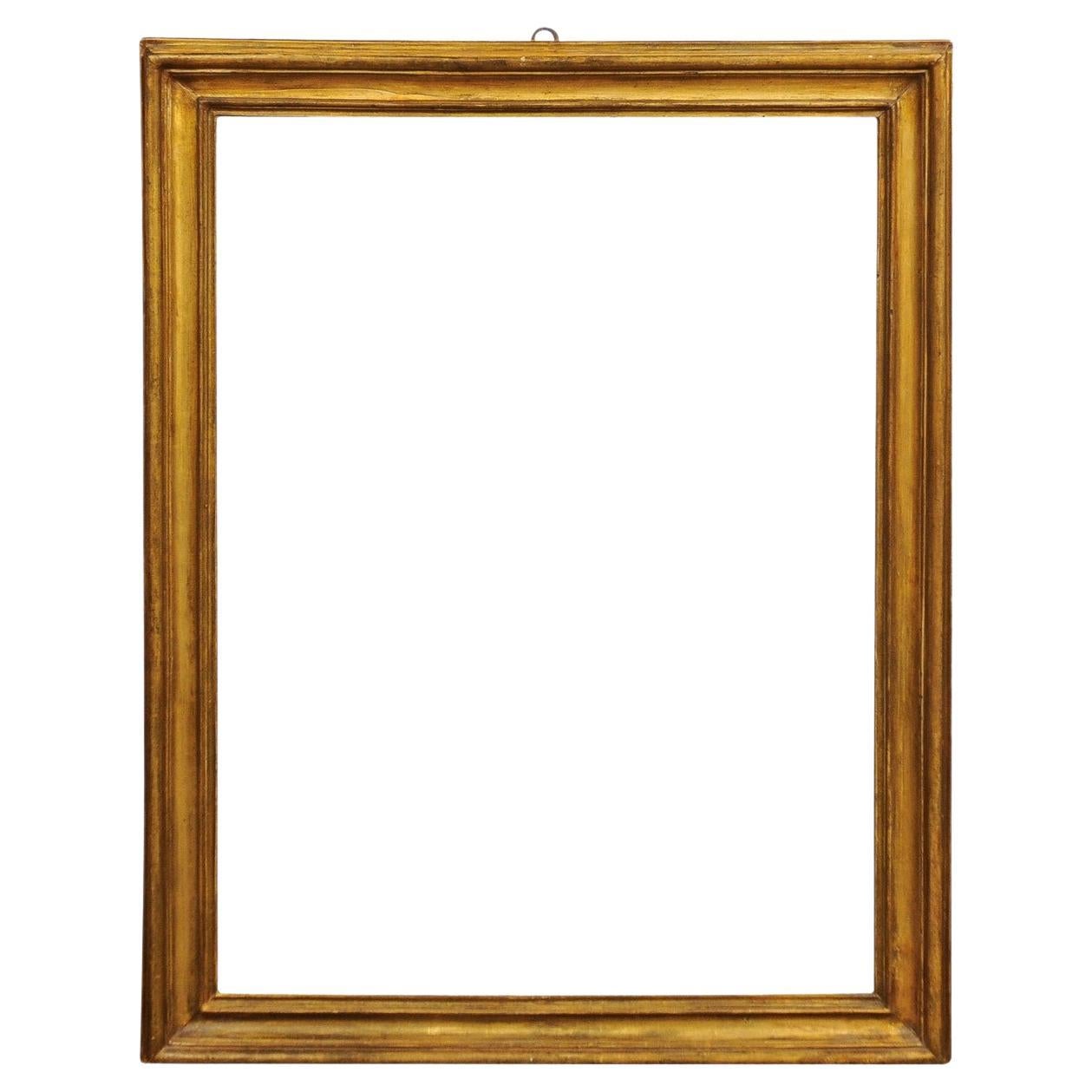 Italian 18th Century Giltwood Painting or Photo Frame with Rustic ...