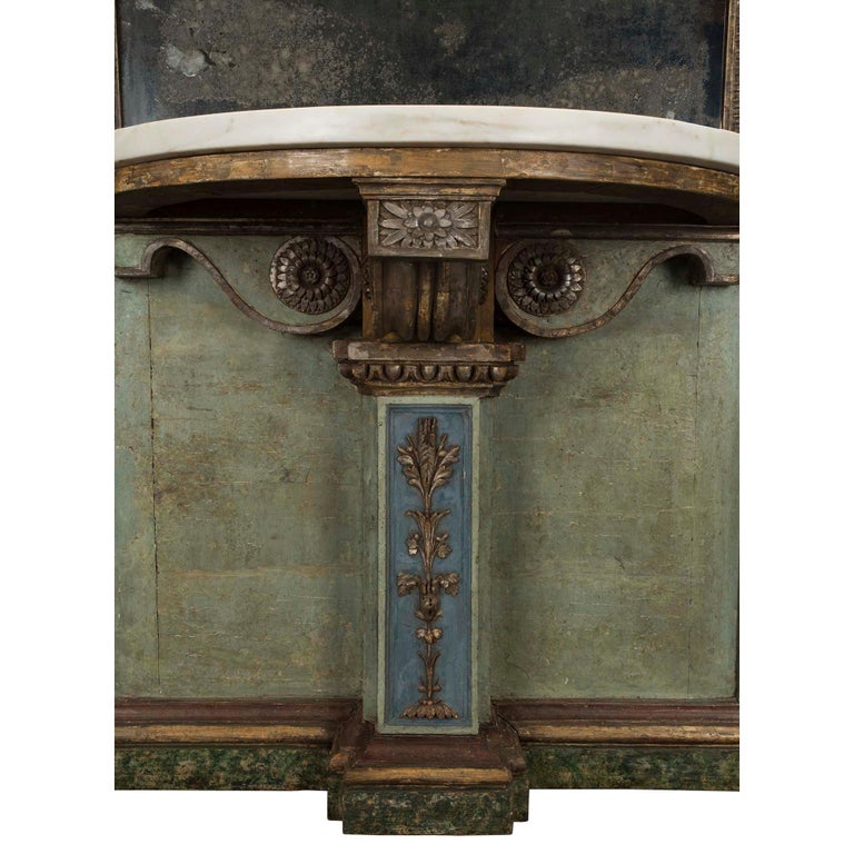 Italian 18th Century Louis XIV Period Mecca Mirror and Console For Sale ...
