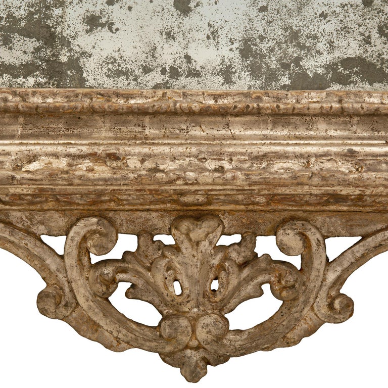 Italian 18th Century Louis XIV Period White Gold Mecca Mirror For Sale ...