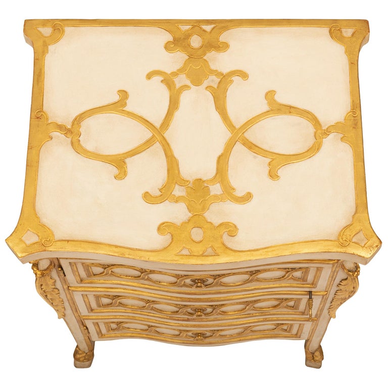 Italian 18th Century Louis XV Period Patinated, Giltwood and Ormolu ...