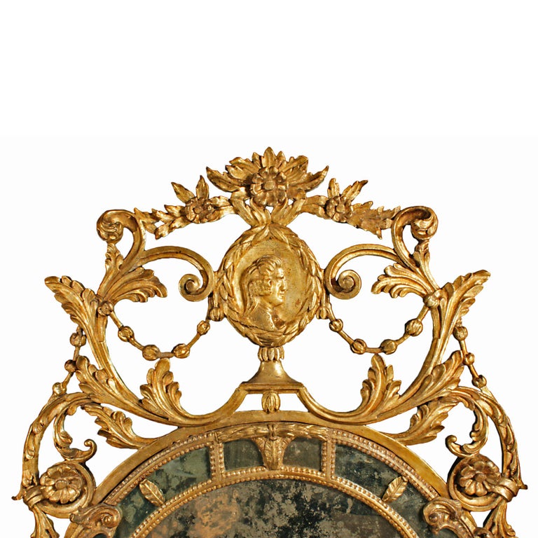 Italian 18th Century Louis XVI Period Mecca Mirror For Sale at 1stDibs