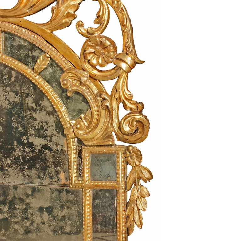 Italian 18th Century Louis XVI Period Mecca Mirror For Sale at 1stDibs