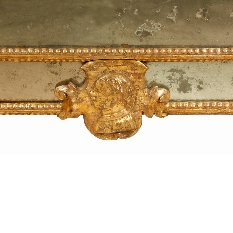 Italian 18th Century Louis XVI Period Mecca Mirror For Sale at 1stDibs