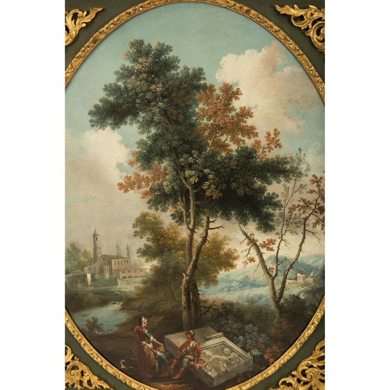 Italian 18th Century Neoclassical Period Oil on Canvas Painting For ...