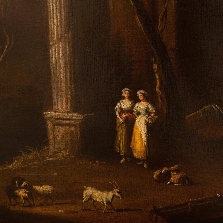 Italian 18th Century Oil on Canvas Painting in a Giltwood Frame For ...