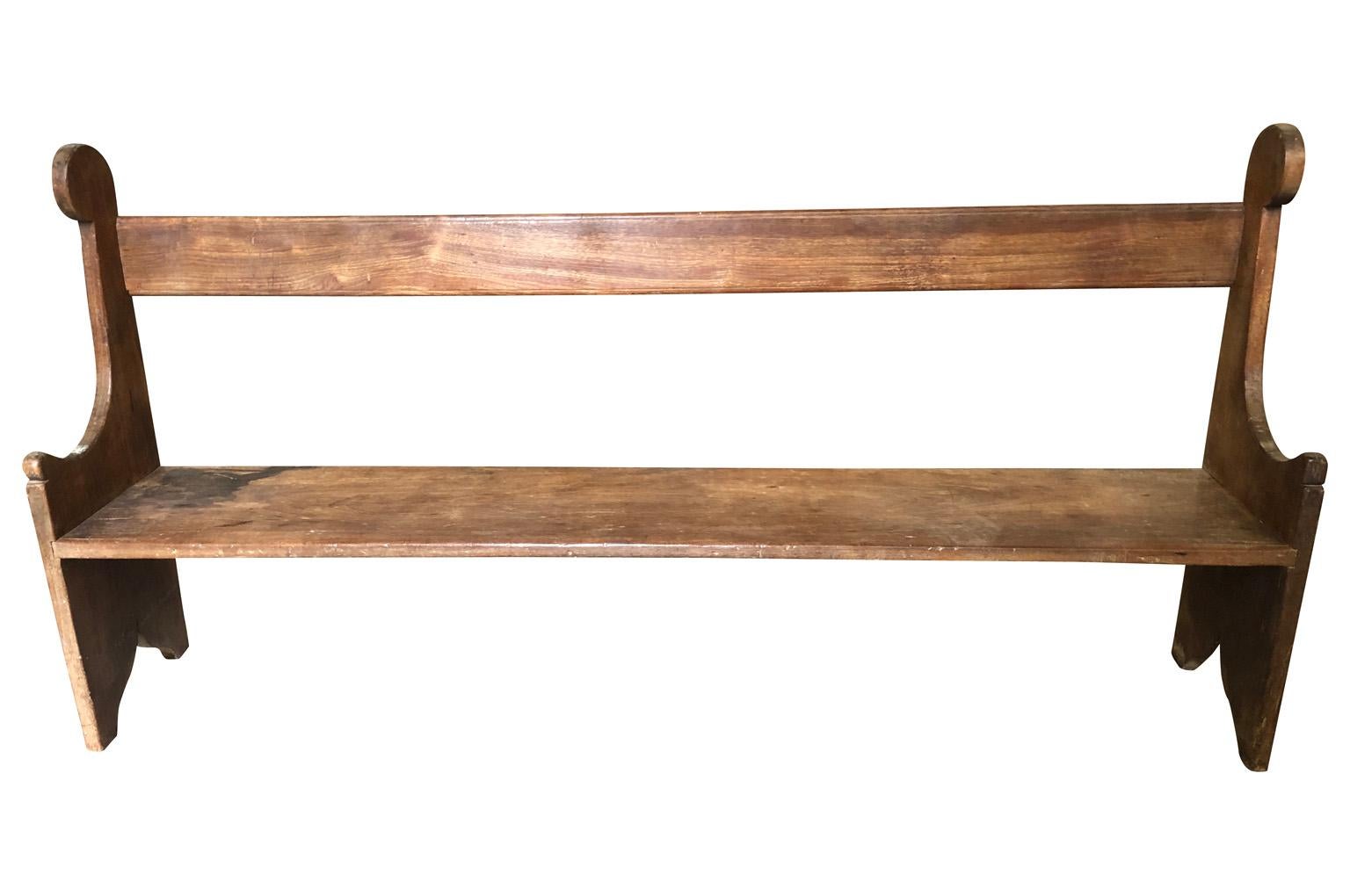 Italian 18th Century Primitive Banquette at 1stDibs