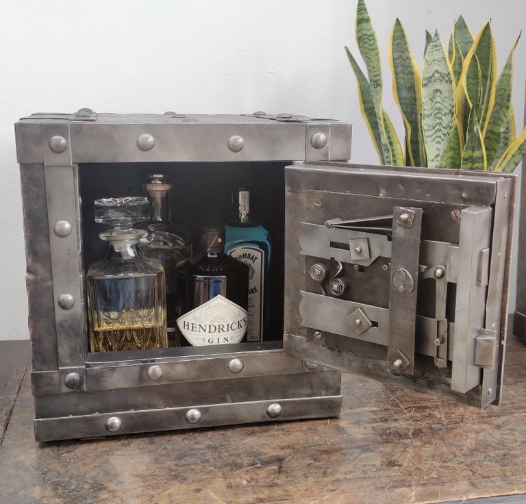 Italian 18th Century Wrought Iron Studded Antique Safe Strong Box at ...