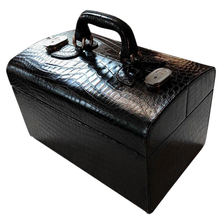 Italian 1960s Black Train Case in Leather For Sale at 1stDibs ...