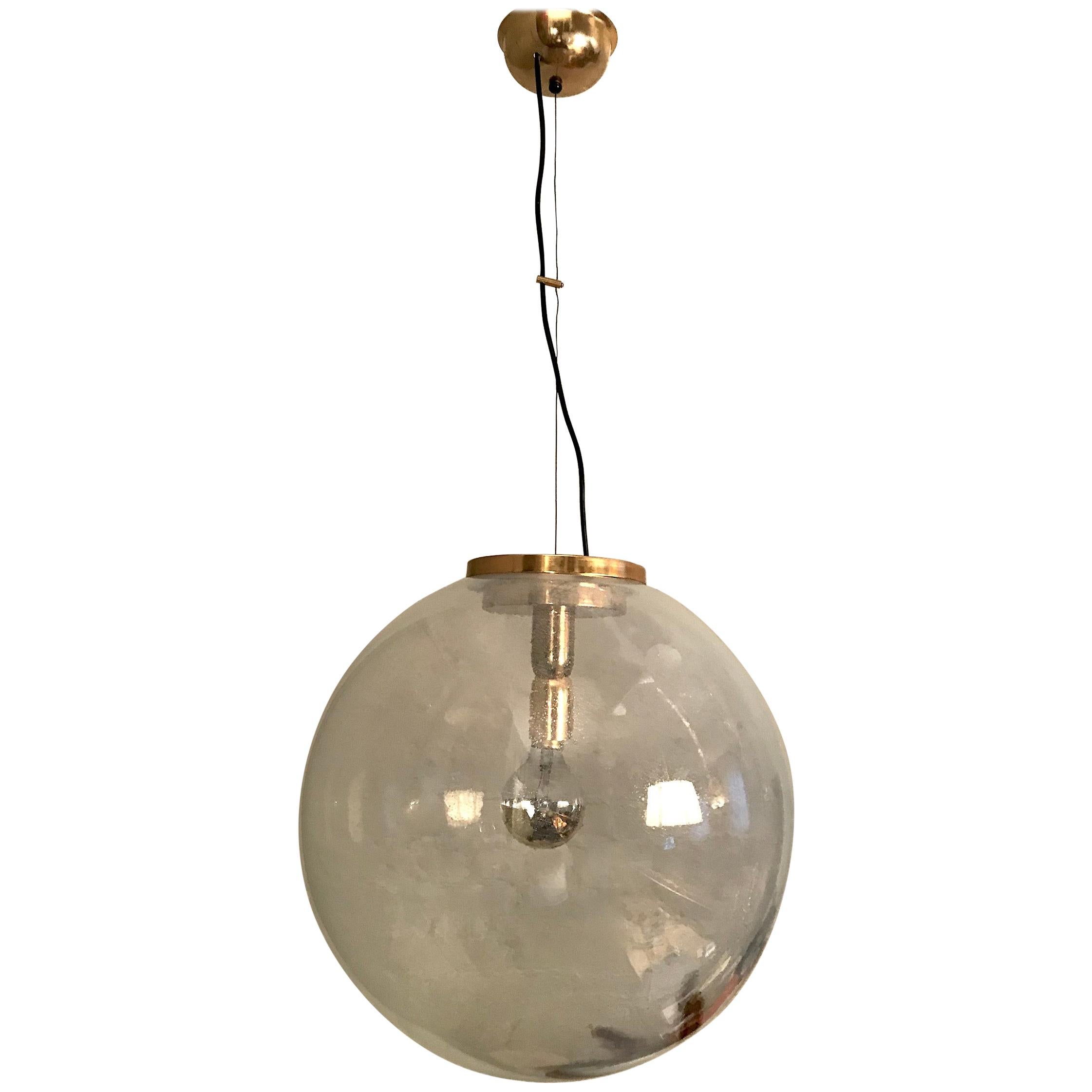 MOD Midcentury Extra Large Acrylic Globe Pendant Light at 1stDibs