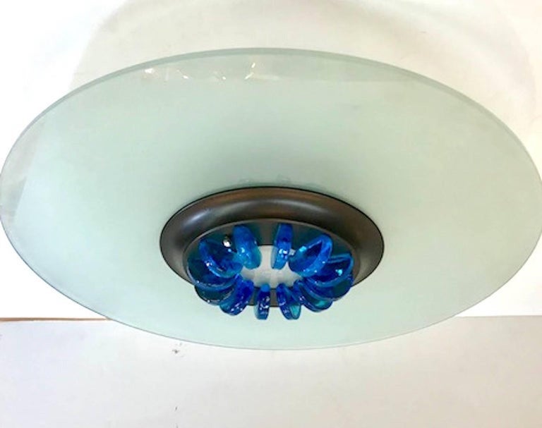 Italian 1980s Ceiling Mount Light in the Memphis Style For Sale at 1stDibs