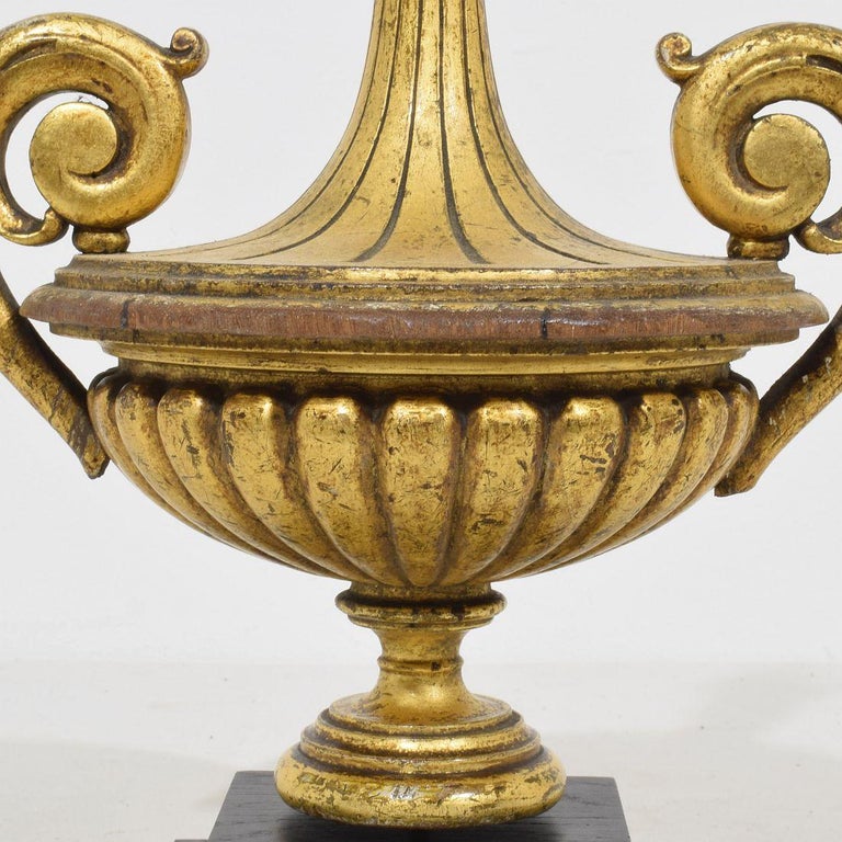 Italian 19th Century Carved Giltwood Vase Finial Ornament For Sale at ...