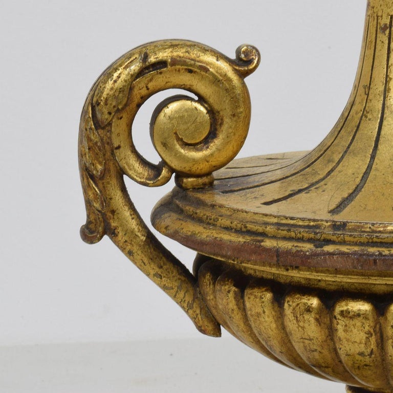 Italian 19th Century Carved Giltwood Vase Finial Ornament For Sale at ...