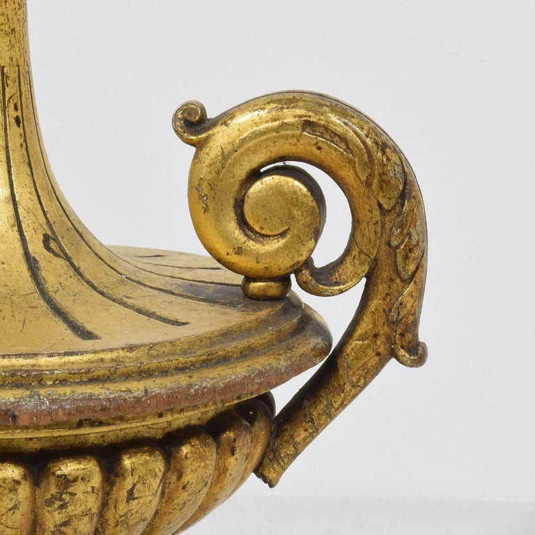 Italian 19th Century Carved Giltwood Vase Finial Ornament For Sale at ...