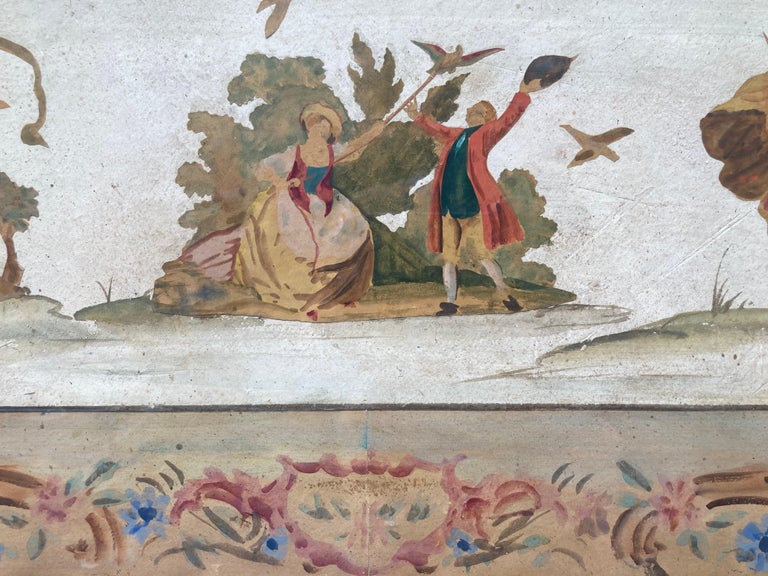 Italian 19th Century Mixed Media Gouache Tempera Theatre Set Costume ...