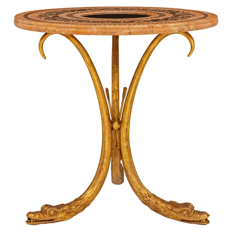 Italian 19th Century Neoclassical Style Center Table For Sale at 1stDibs