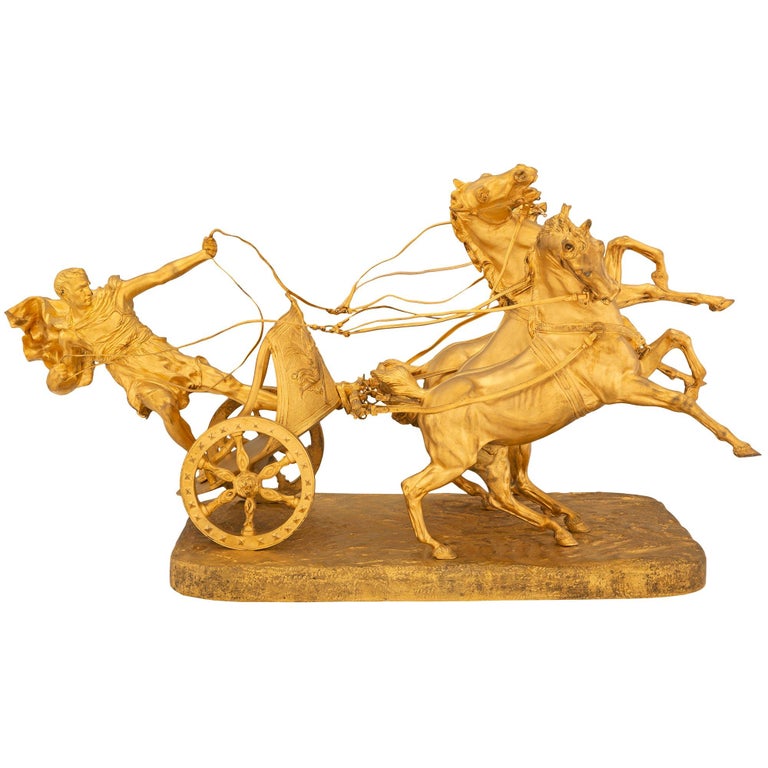 Italian 19th Century Ormolu Statue Signed Vanetti For Sale at 1stDibs