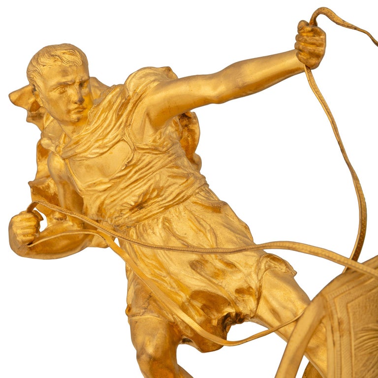 Italian 19th Century Ormolu Statue Signed Vanetti For Sale at 1stDibs