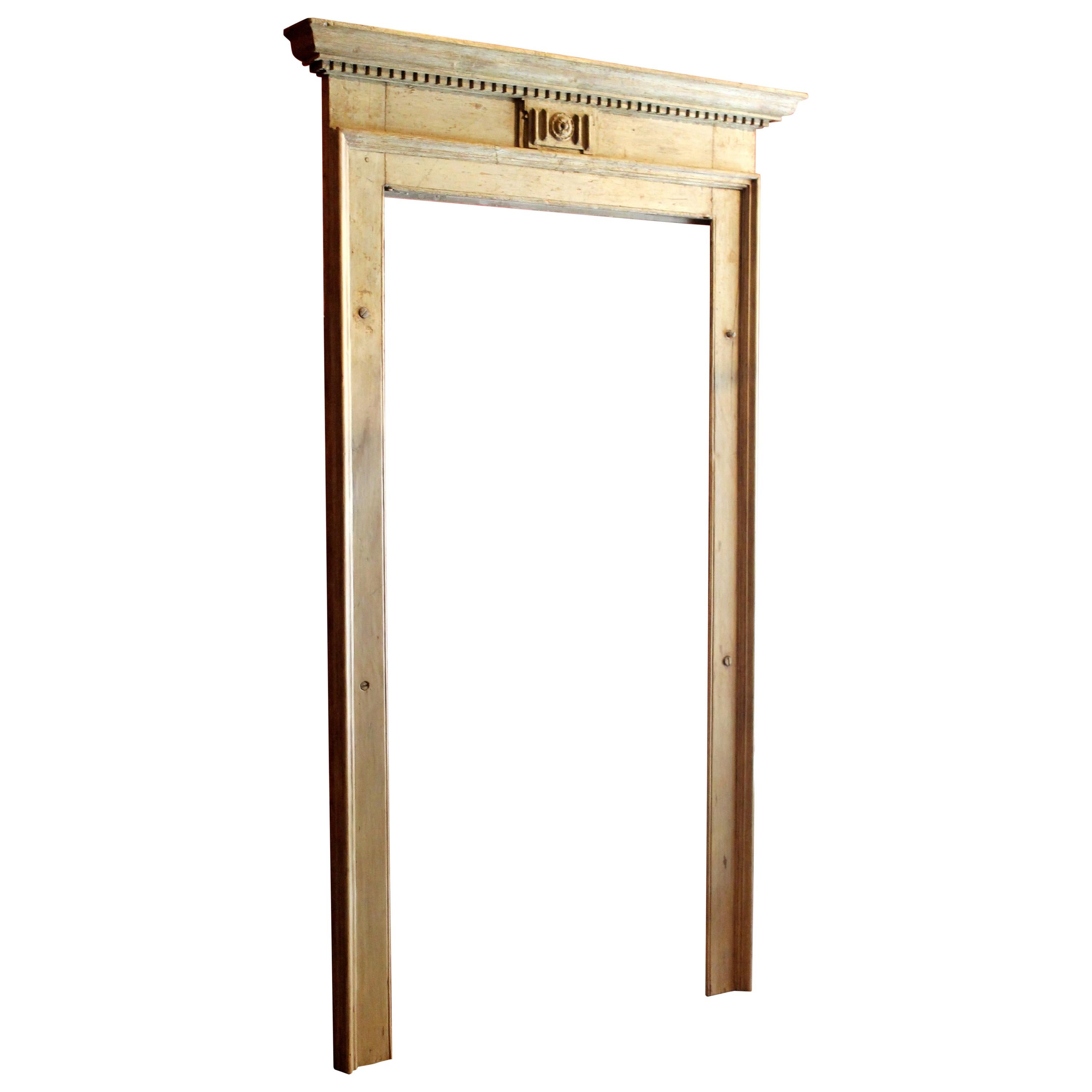 Italian 19th Century Palatial Hand Carved and Lacquered Doorway Frame ...