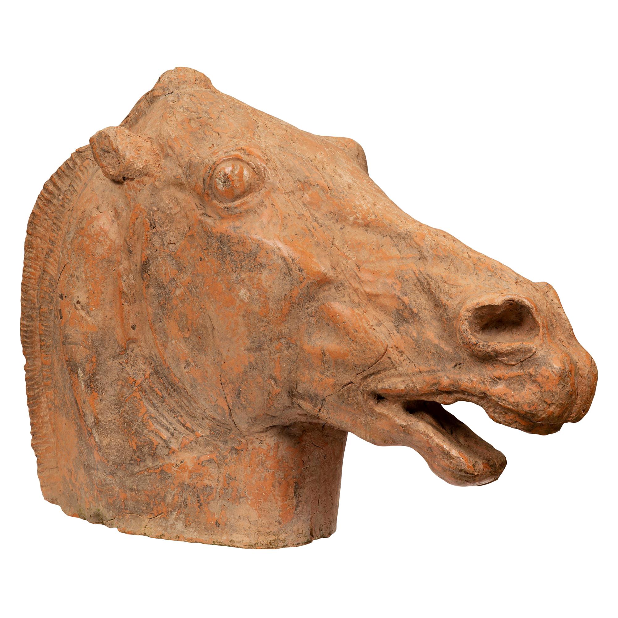 Huge Vintage Italian Terracotta Cheetah Statue at 1stDibs