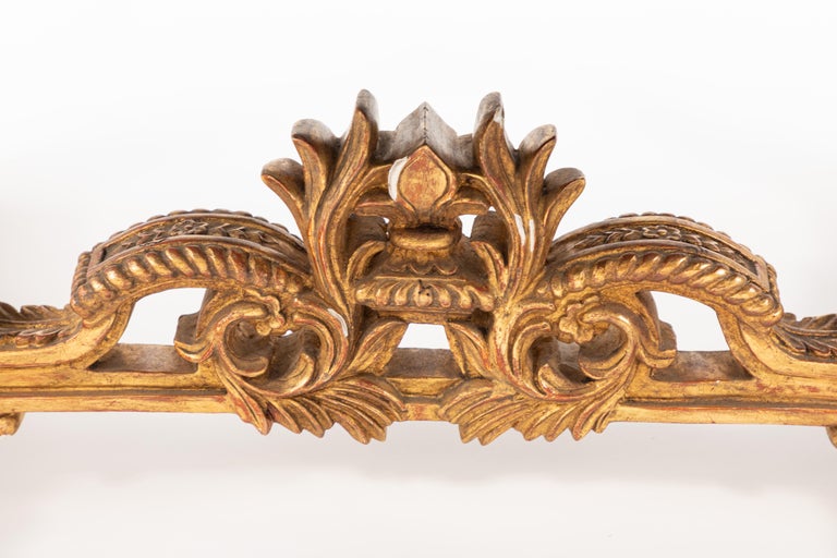 Italian 22-Karat Gold Leaf Carved Wood Bench For Sale at 1stDibs