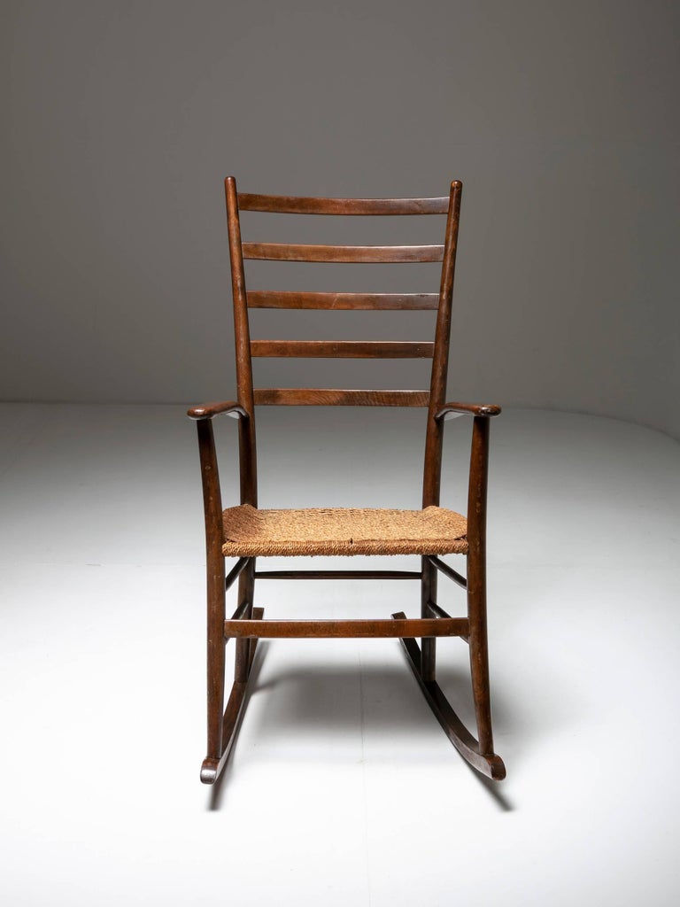 Italian 1950s Rocking Chair at 1stDibs