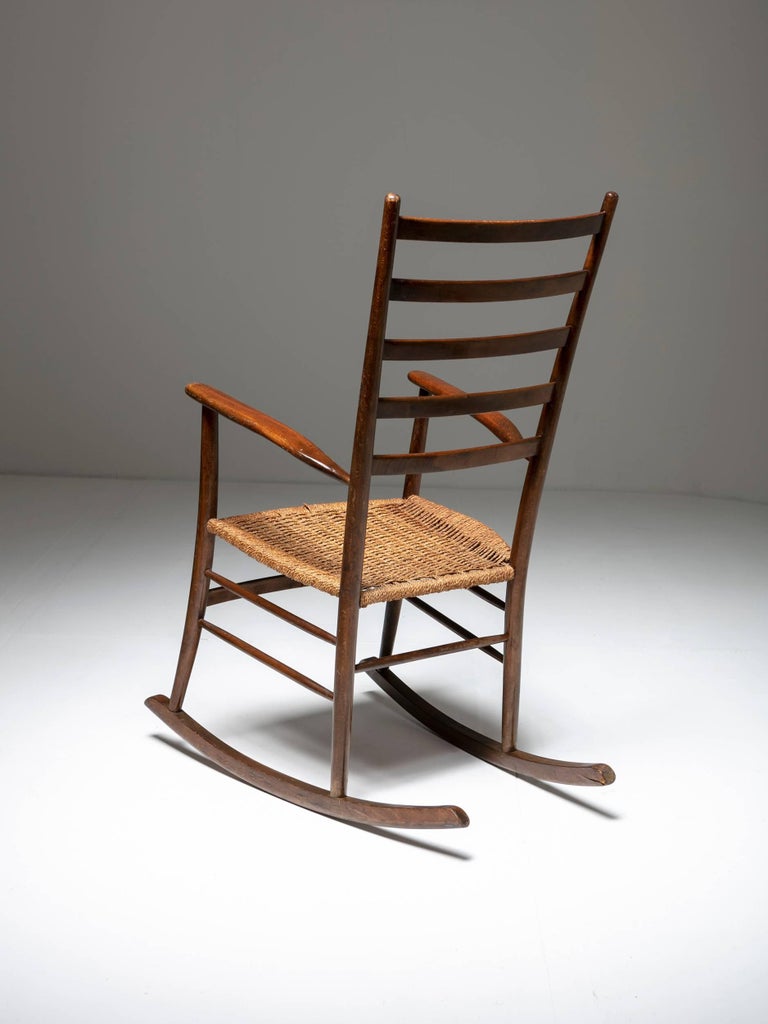 Italian 1950s Rocking Chair at 1stDibs