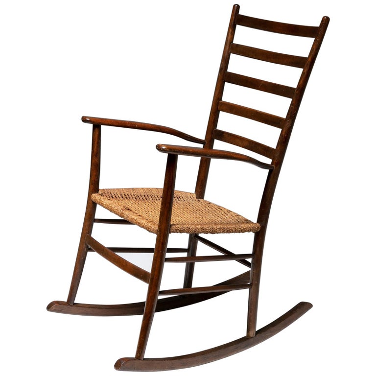 Italian 1950s Rocking Chair at 1stDibs