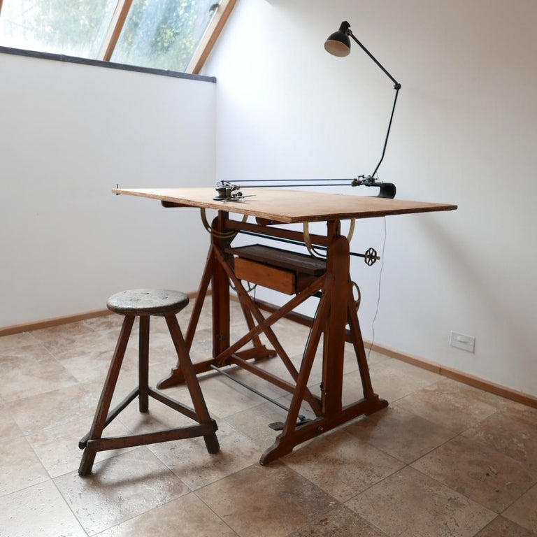 Italian Adjustable Architects Desk at 1stDibs